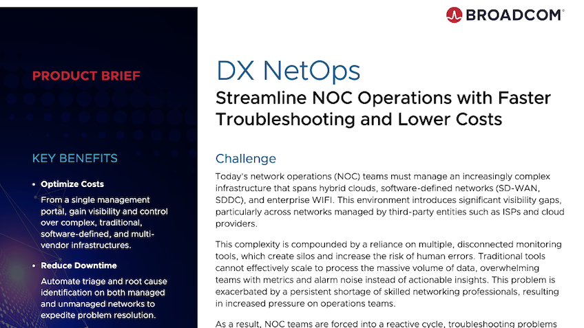 DX Netops | Network Observability by Broadcom